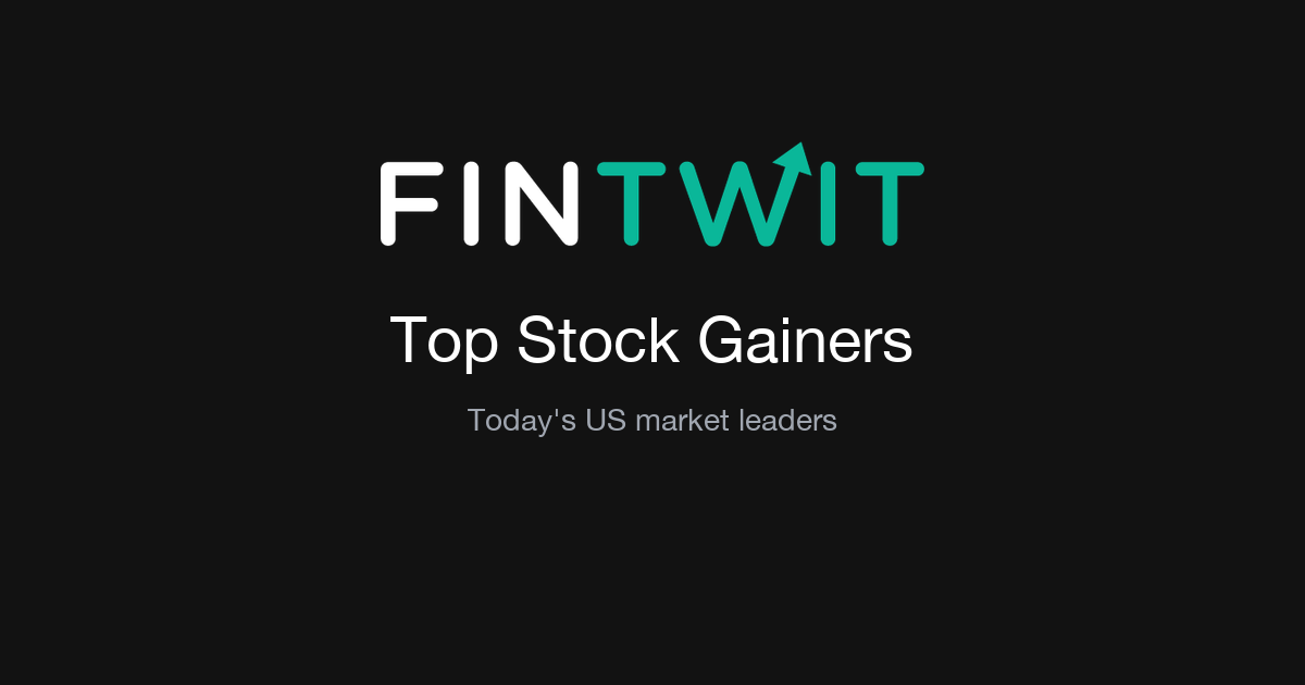 Top Stock Gainers Today — US Market Leaders
